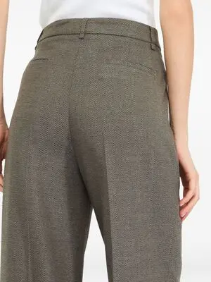 Liu Jo Belted Wide Leg Tailored Trousers - Gray