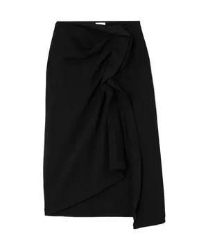 Dries Van Noten Ruffle-trim Cotton Midi Skirt