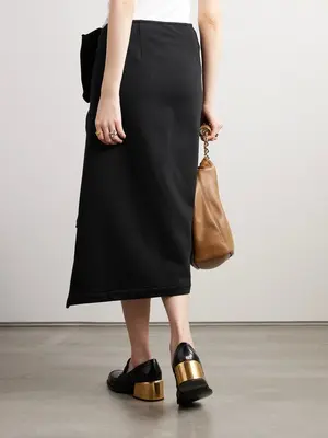 Dries Van Noten Ruffle-trim Cotton Midi Skirt