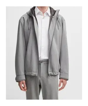 Hugo Boss Regular-fit Performance-stretch Hooded Jacket