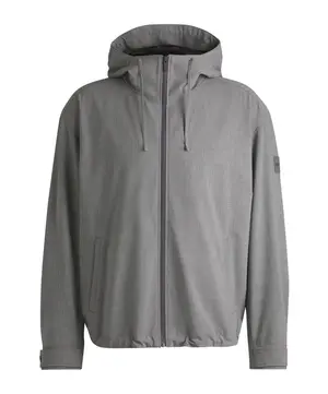 Hugo Boss Regular-fit Performance-stretch Hooded Jacket