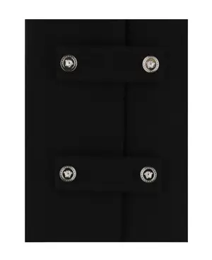 Versace Sleeveless Mini Dress With Button Detail
