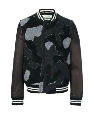 Off-white Long Sleeve Coats For Men