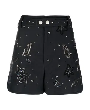 Isabel Marant Étoile Kayneliae Embroidered And Embellished Shorts