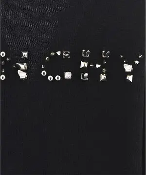 Givenchy Studded Logo Longline V-neck Cardigan