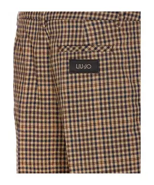 Liu Jo Plaid Tailored Trousers