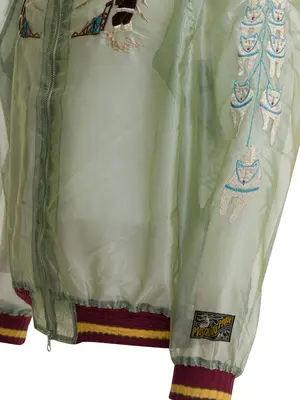Kapital Sheer Pearl Mosquito Guard Bomber Jacket - Gray