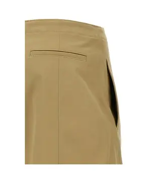 Theory High Waist Stretch Shorts - Beige
