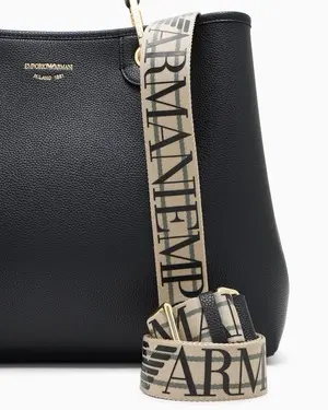 Emporio Armani Logo Shopper Bag - Black