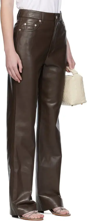 Nanushka Seldes Leather Pants - Black