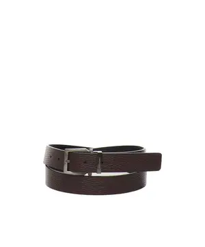 FERRAGAMO Reversible Leather Belt - Black