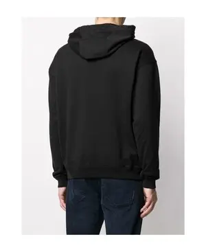 Versace Logo Print Hooded Sweatshirt