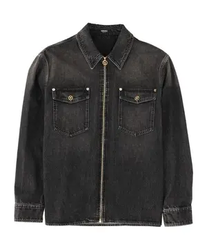 Versace Denim Zip-up Jacket - No
