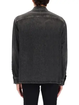 Versace Denim Zip-up Jacket - No
