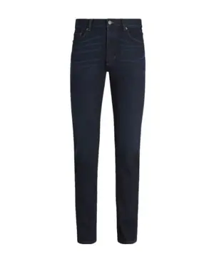 Zegna Logo Patch Straight Leg Jeans - No