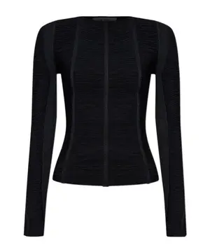 Attico Knitted Sweater With Pleated Effect