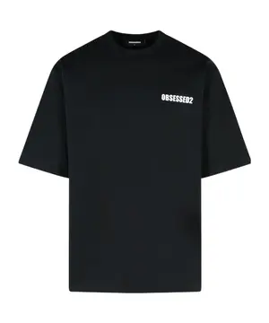 Dsquared2 Obsessed Printed Crewneck T-shirt - Black