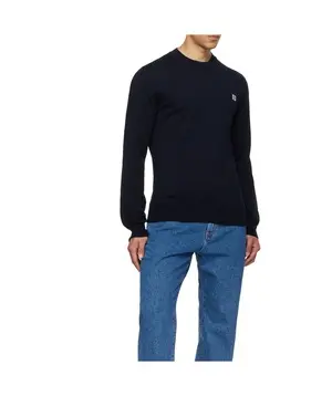 Balmain Logo Intarsia Crewneck Jumper