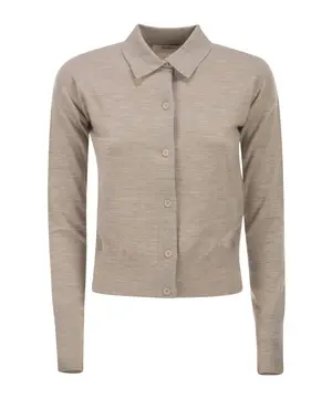 Max Mara Max Mara Medeola Knitted Cardigan Nude