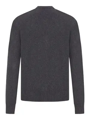 Ami Cashmere Buttoned Cardigan - Black