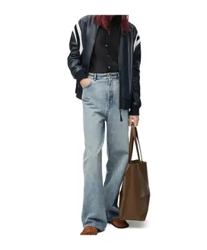 Loewe High Waist Zip-up Bomber Jacket - Dark Navy