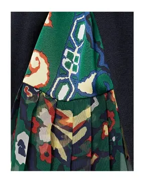 Sacai Floral Print Cardigan - Blue