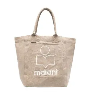 Isabel Marant Étoile Yenky Logo-embroidered Cotton Tote Bag - Nude