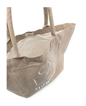 Isabel Marant Étoile Yenky Logo-embroidered Cotton Tote Bag - Nude