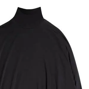 Balenciaga Asymmetrical High-neck Long-sleeve Dress