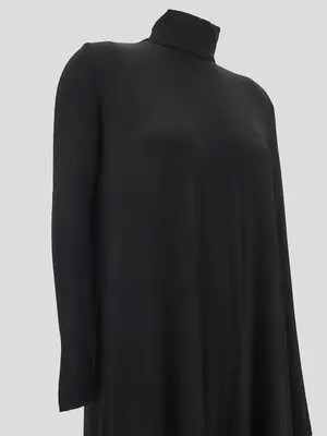 Balenciaga Asymmetrical High-neck Long-sleeve Dress