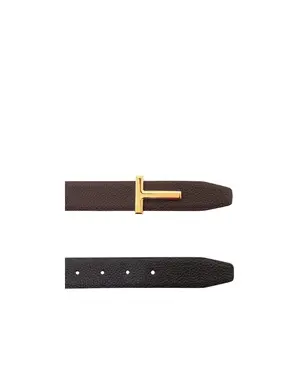 TOM FORD T Plaque Belt - Black