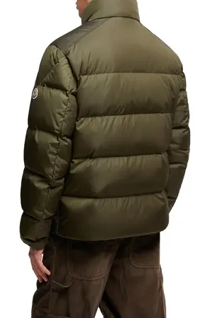 Moncler Virolais High Neck Quilted Jacket - Green