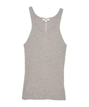AGOLDE Ribbed Scoop Neck Tank Top