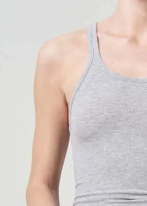 AGOLDE Ribbed Scoop Neck Tank Top