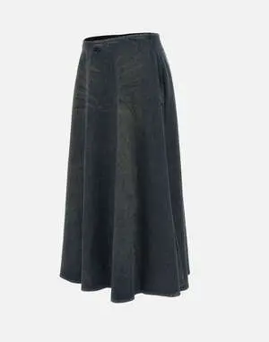 DIESEL® De-annie-s Midi Skirt - Black