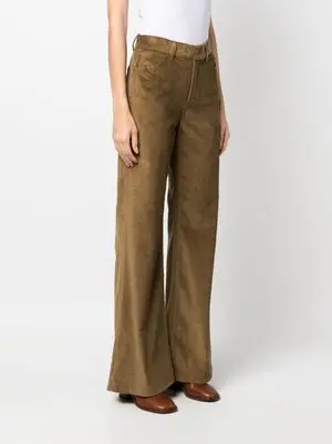 DONDUP Logo-patch Corduroy Flared Trousers