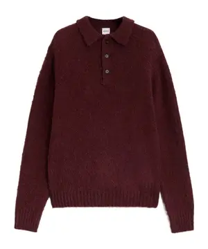 Aspesi Long-sleeved Polo Shirt - Brown
