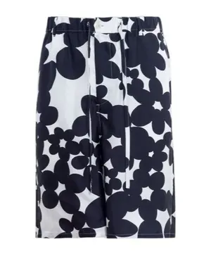 Marni Printed Bermuda Shorts - Black And White
