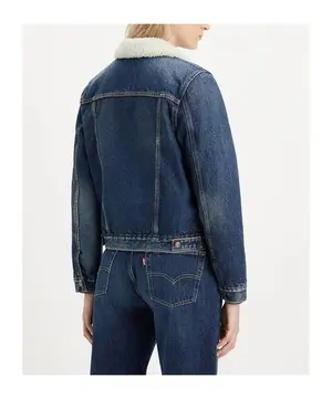 LEVI'S Sherpa Lined Denim Trucker Jacket - Blue