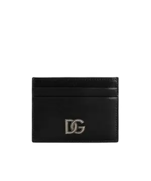 Dolce & Gabbana Dolce Gabbana Logo Plaque Card Holder - Black