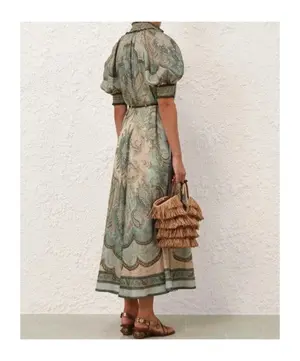 Zimmermann Wanderlust Billow Dress - Nude