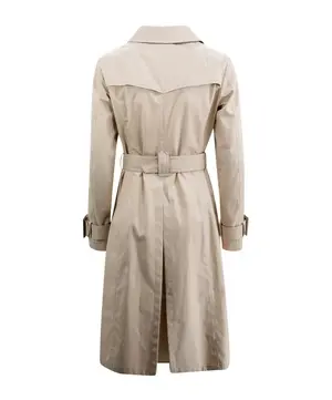 Herno Double Breasted Belted Coat - Nude