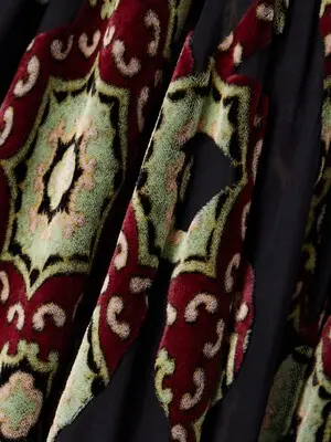 Dries Van Noten Patchwork Asymmetric Maxi Dress