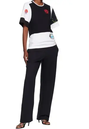 MARINE SERRE Graphic Printed Crewneck T-shirt
