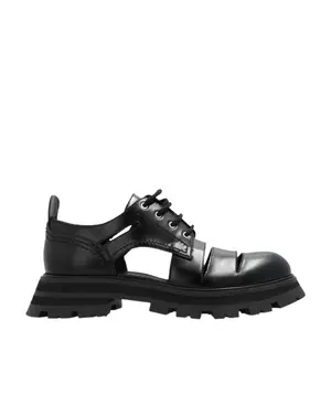 Alexander Mcqueen Criss-cross Flats For Women