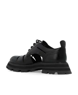 Alexander McQueen Lace-up Derby Shoes With Cut-out Detailing