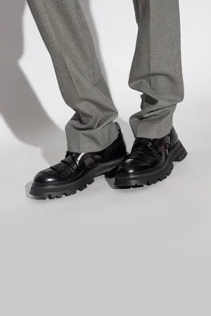 Alexander McQueen Lace-up Derby Shoes With Cut-out Detailing