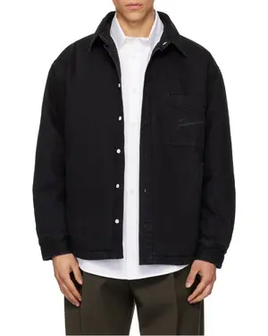 Jacquemus Denim Button-up Shirt - Black