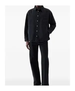 Jacquemus Denim Button-up Shirt - Black