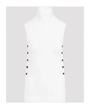 Giorgio Armani Sleeveless High Neck Knitted Top